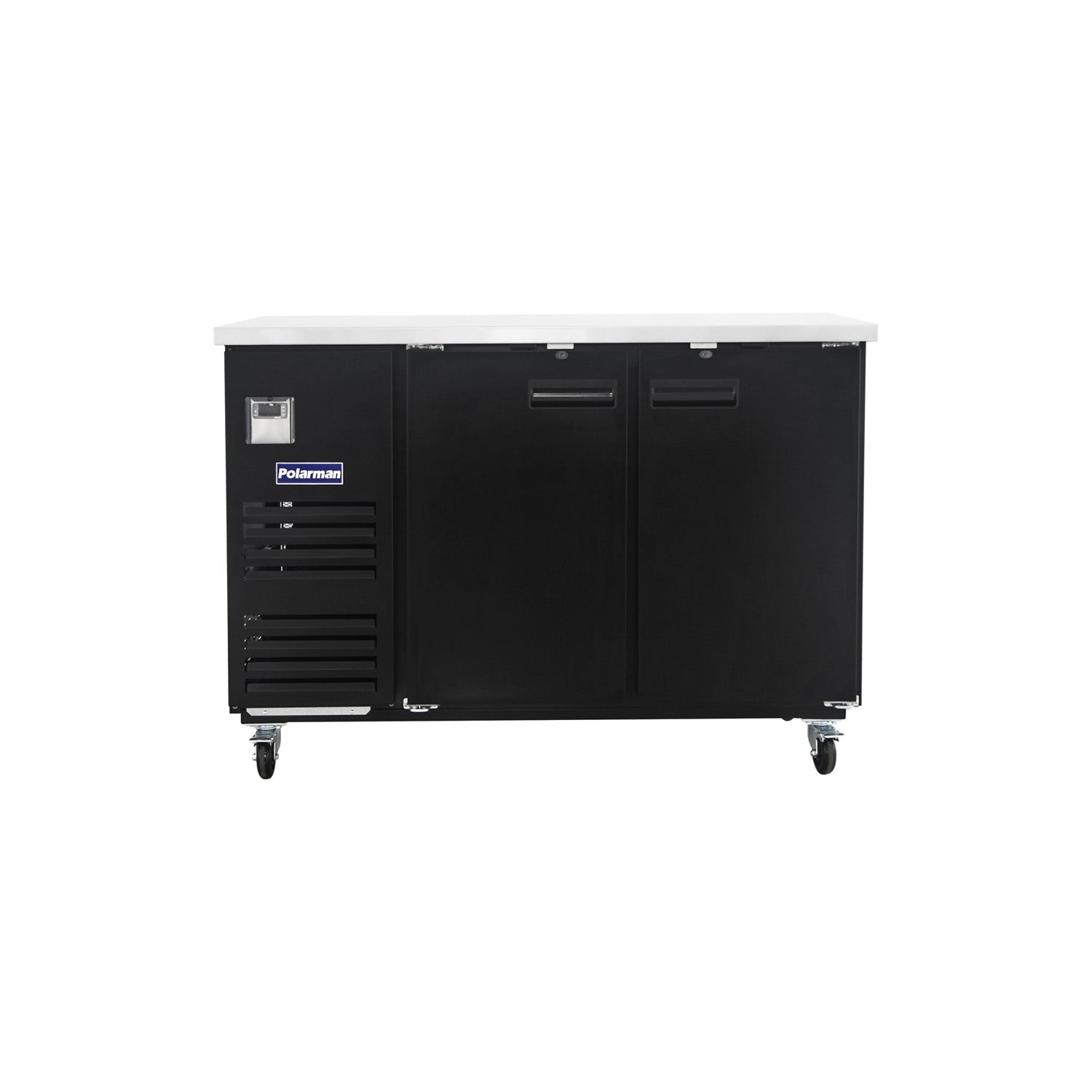 Polarman PLM-BC-2 58 3/4" Back Bar Cooler with 2 Solid Swing Doors, 16 ...