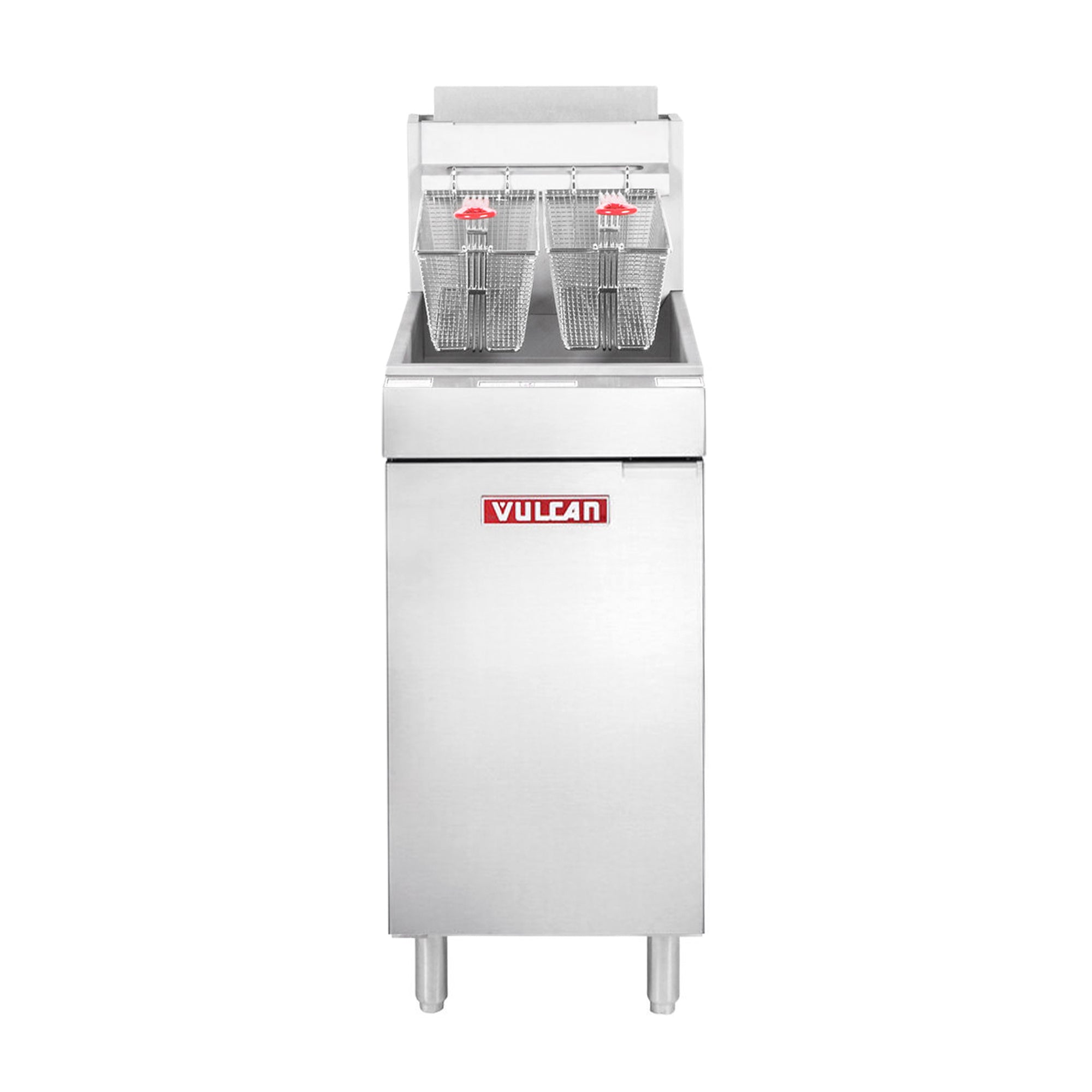 Vulcan LG400-NG 45-50 lb. Natural Gas Floor Fryer - 120,000 BTU – Chumart