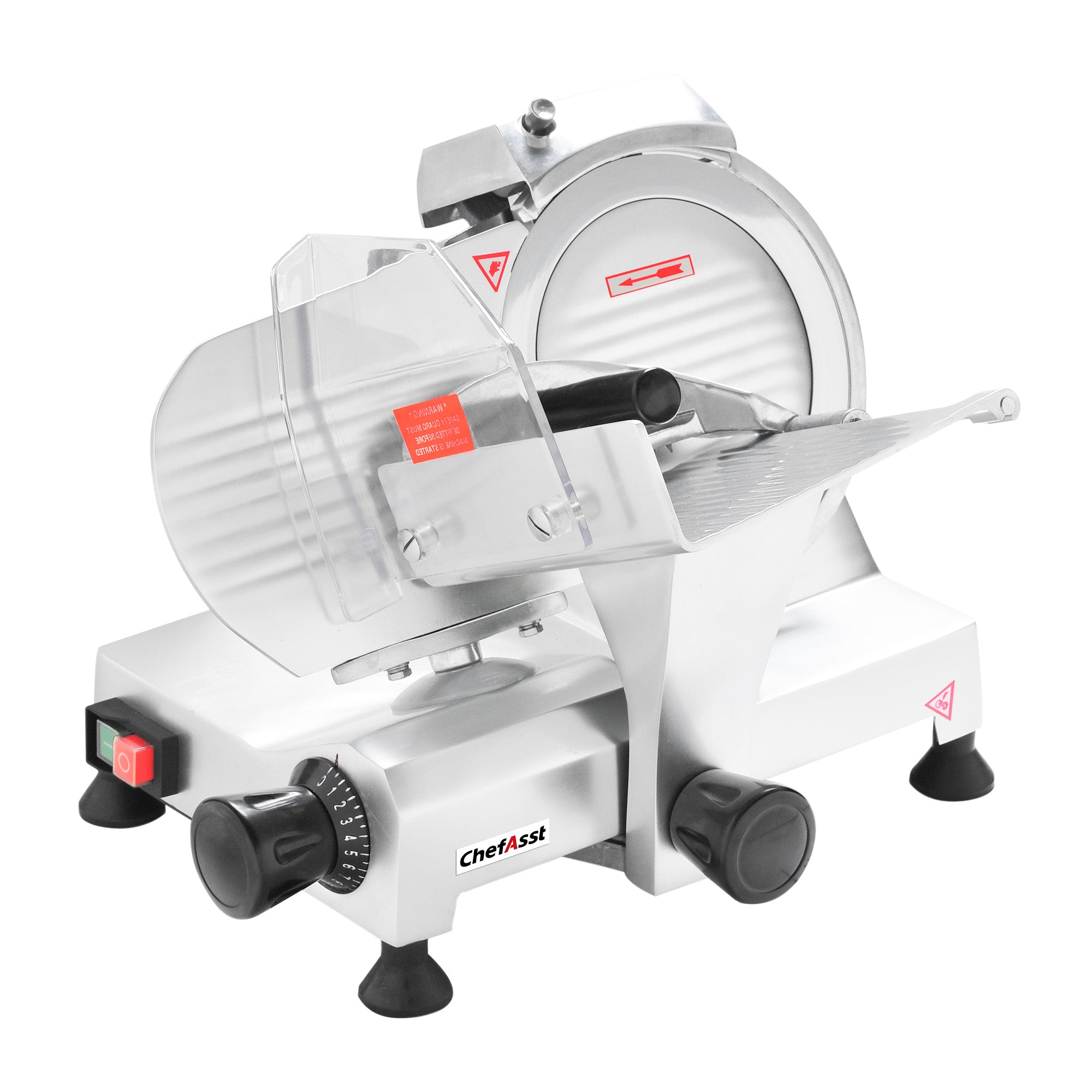 ChefAsst HBS-220JS Heavy-Duty Meat Slicer with 9" Stainless Steel Blad ...