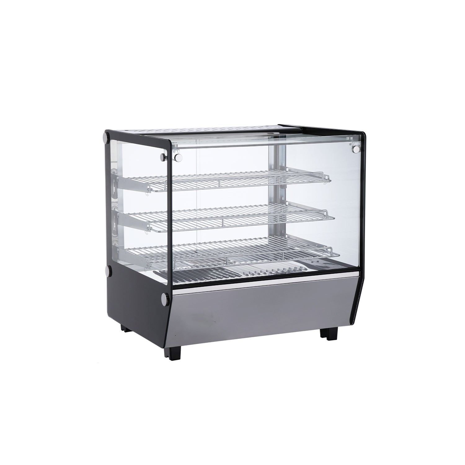 Polarman RTR-120L-5 27″ 3 Shelf Countertop Heated Display Case with Sl ...